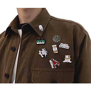 SINCCO 20 PCS Cute Enamel Backpack Pins, Funny Enamel Pins Bulk Set Cool Button Pins Aesthetic Brooch Lapel Pins Anime for Backpacks, Jackets, Hats, Kids, Girls, Gifts