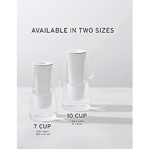 LifeStraw Home – Water Filter Pitcher, 7-Cup, Seafoam, BPA Free Designed for Everyday Protection Against Bacteria, parasites, microplastics, Lead, Mercury, PFAS, and a Variety of Chemicals