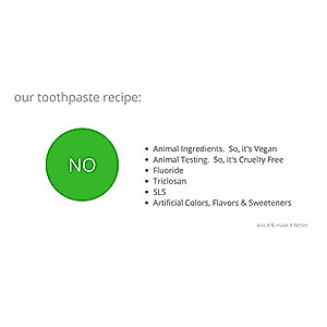 Kiss My Face Gel Teeth Whitening Fluoride Free Toothpaste (Pack of 3), Tea Tree, 13.5 Ounce (2434503EAF)