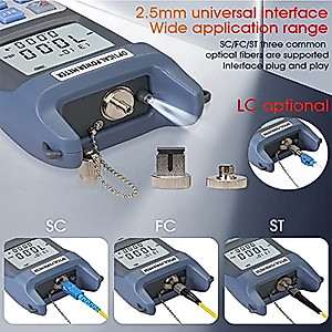 YICIZOL Visual Fault Locator,Optic Fiber Power Meter with FC,SC Connector, Optic Fiber Cleaver FTTH Tool Kits for CATV Engineering (FTTH-X0)