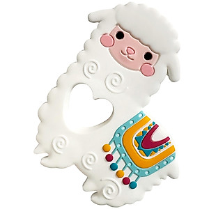 Busy Baby - Teething Toys Made of 100% Food Grade Silicone, Fun Animal Shapes for Teething Relief, Use Alone or Easily Attach Your Baby Teether to Busy Baby Mats (Sloth)