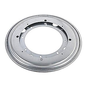 Aramox 4 Types Rotating Swivel Plate Bearing Swivel Plate Metal Swivel Turntable Round Circular Turntable Bearing for Kitchen Home(9"-Silver)