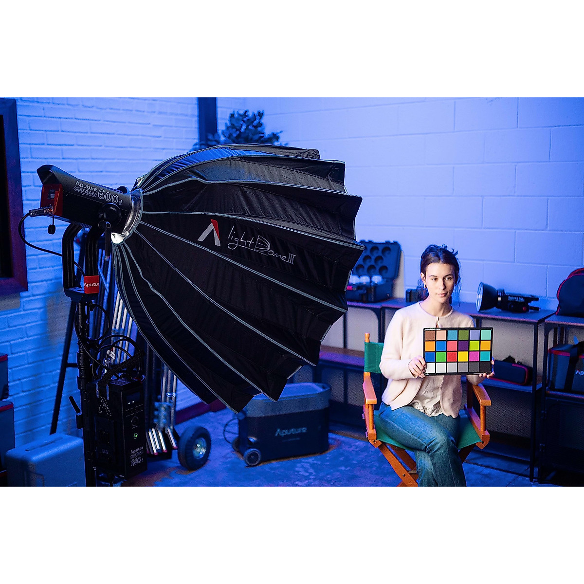 Aputure Light Dome III Studio Softbox Bowens Mount with Diffuser Cloth, Honeycomb Grid, Carry Bag, Compatible with Amaran, Aputure Series & Bowens Mount LED Video Light