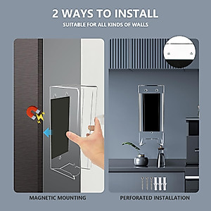 Wanapure Magnetic Acrylic Can Cooler Holder,Beer Can sleeves Storage,Wall Mounted Can Cooler Dispenser,Gifts for Beer Lovers