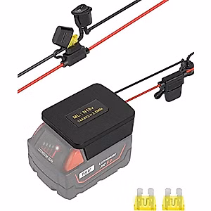 Power Wheels Battery Adapter Compatible with Milwaukee M-18 Battery 1pack, Great Power Convertor for Robotics, RC Toys and Work Lights