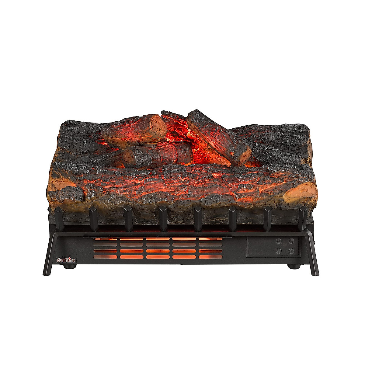 duraflame® Infrared Quartz Electric Log Set Heater with 3D Flame® Effect and Remote Control, Rustic Pine