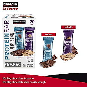 Kirkland Signature Protein bar energy variety pack, 20 Count
