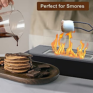 Tabletop Fire Pit, Portable Alcohol Fireplace Indoor Outdoor, Bio Ethanol Ventless Fire Pit, Mini Fireplace Bowl Clean Burning Real Flame for Patio Balcony