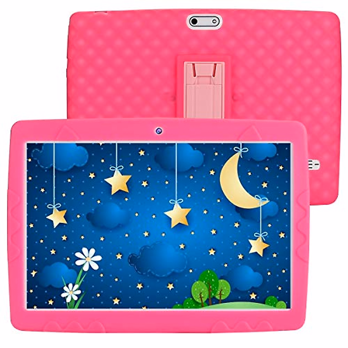 SANNUO 10 inch Kids Tablet,Android 10.0 RAM 3GB ROM 32GB 3G LET Dual SIM Card for Kids Education, Watch Movie and Play Game(Pink)