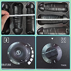 Vaseni Commercial Strange Shape Waffle Maker Machine, 4 PCS Non Stick Electric Waffle Iron, Hot Dog Baker, Waffle Iron Baking Machine, Pancake Maker, Waffle Ovens 1550W 110V