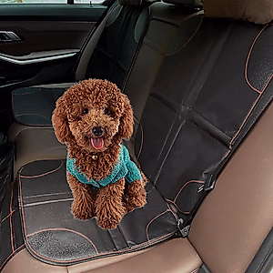 Car Seat Protector for Child Car Seat 2 Pack Waterproof 600D Fabric Child Baby Non Slip Seat Back Protector with Storage Pockets Car Seat Cover Mat Protector for Fabric and Leather Seats