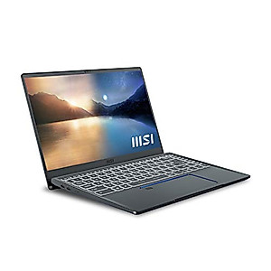 MSI Prestige 14 Evo Professional Laptop: 14" FHD Ultra-Thin Bezel Display, Intel Core i5-1135G7, Intel Iris Xe, 16GB RAM, 512GB NVMe SSD, Thunderbolt 4, Win10 Home, Intel Evo, Carbon Gray (A11M-221)