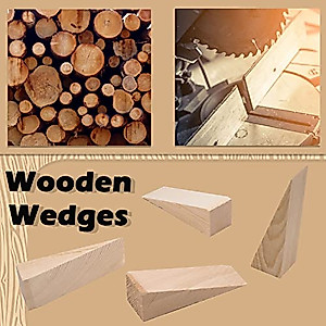 Wooden Door Stopper Non-Slip Door Stops Wooden Wedges Wood Door Stop Door Wedge for Bottom of Door Stopper Wedge Triangle Wood Block for Home Bedroom Office Living Room 3.9 * 1.2 * 1.2in (8pcs)