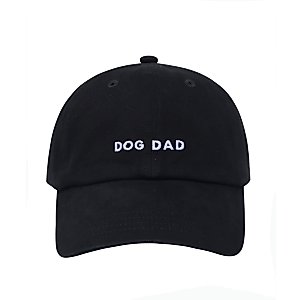 Hatphile 6 Panel Soft Embroidery Dog Dad Hat Dog Mom Hat Adjustable Baseball Cap Dog Lover Gifts for Men/Women