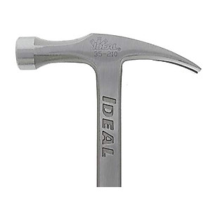IDEAL Electrical 35-210 Drop-Forged Hammer - Electrician's Hammer 18 oz. 12-1/2 in. Claw Hammer