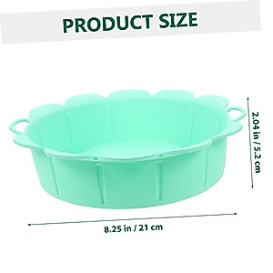 HEMOTON Air Fryer Pan Perforated Baking Sheet Toaster Oven Toaster Oven Pans Air Fryer Silicone Liner Oven Pot Air Fryer Silicone Basket Air Fryer Liner Washable Air Fryer Mat Silicone Pot