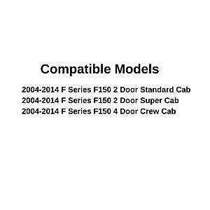 OEM Heated Sliding Back Window Glass Back Power Slider Compatible with Ford F150 Pickup 2004-2014 Models