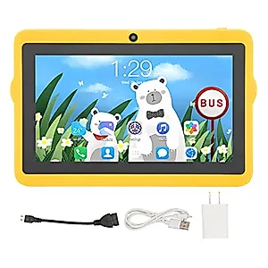 Toddler Tablet, 100240V Kids Tablet 5G WiFi Dual Band Single Speaker 8 Cores CPU for Baby (US Plug)