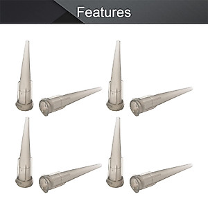 Utoolmart 16Ga Plastic Tapered Pinhead Blunt End Adhesive Dispenser Tip Luer Syringe Needle Tip Dispensing Fill Needle for Oil or Glue Applicator 120pcs