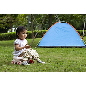 Neobum 3-in-1 Travel Potty Trainer Seat for Toddler Kids Foldable -Super Light, Easy to use, Sturdy, Roll of Potty Liners Included