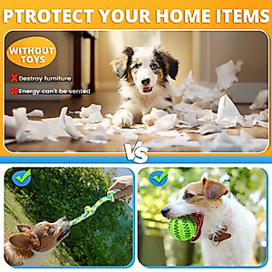 Puppy Toys 8 Pack for Small Dogs, Luxury Christmas Dog Chew Toys with Squeaky Plush Toys, Rope Toys and Ball, Teething Toys for Puppy Supplies (Blue)