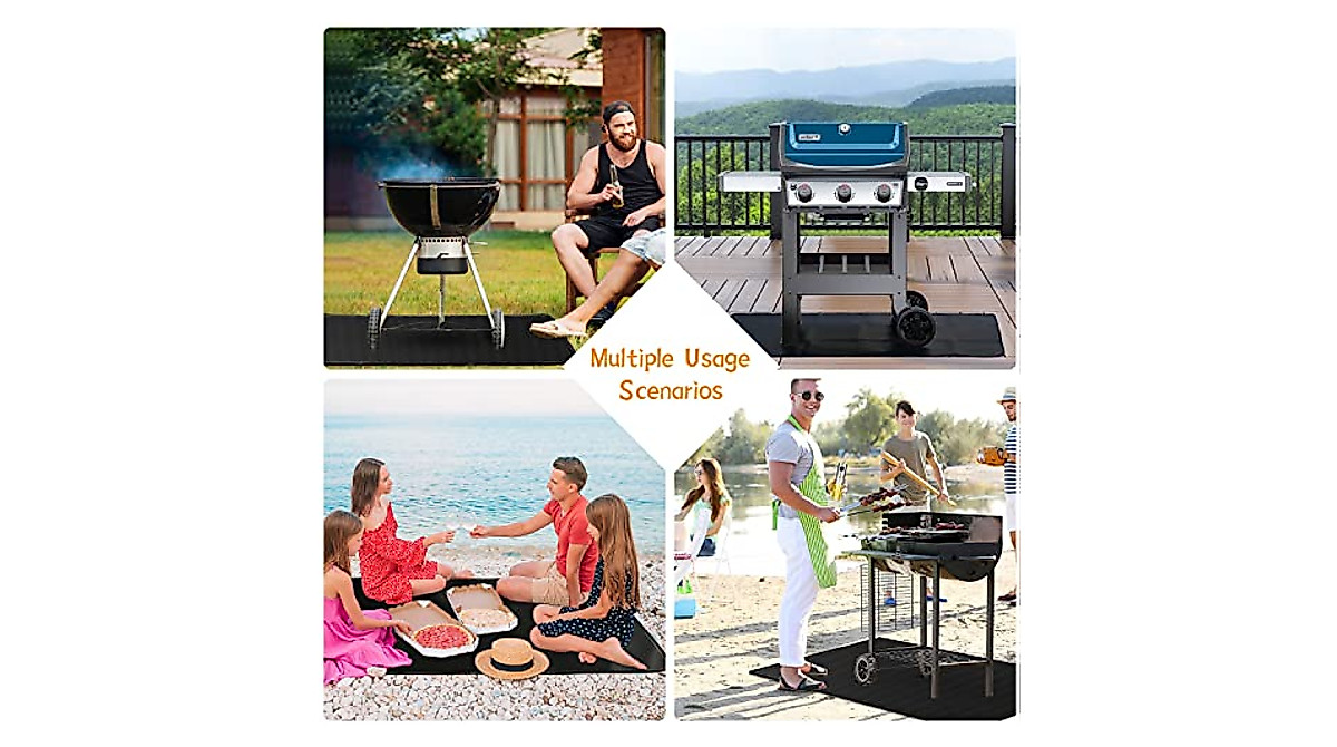 Sunerve Large Under Grill Mats, Grease matt under grill, 48*30 Inch ...