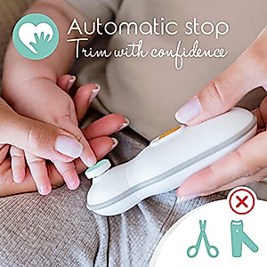 Baby Nail File Electric Nail Trimmer: Baby Nail Trimmer for Infant and Toddler: Safer Than Baby Nail Clippers - Baby Grooming Kit and Manicure Set