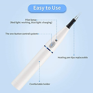 Gutta Percha Point Cutter with 4 Tips, Dental Tooth Gum Endo Obturation System with Heated Pen, Dentist Breaker Cutter Tools