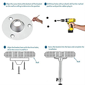 Projector 9500 Lumens, Mini Movie Portable Projectors + Ceiling Wall Mount Hanger for Mini Projector