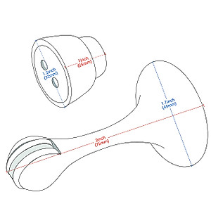 Rok Hardware Magnetic Door Stop Holder, 3 Inches (Antique Brass, 1 Pack)