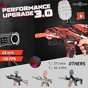 Electric Gel Ball Toy,Outdoor Games Toys for Activities Team Game, Ages 14+, Red