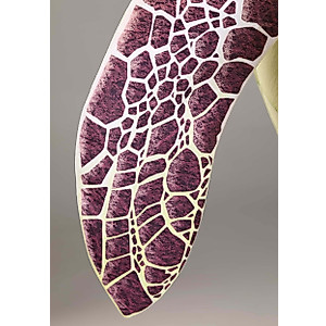 Adult Plus Size Sea Turtle Costume Unisex, Hooded Ocean Animal Halloween Bodysuit 4X Orange