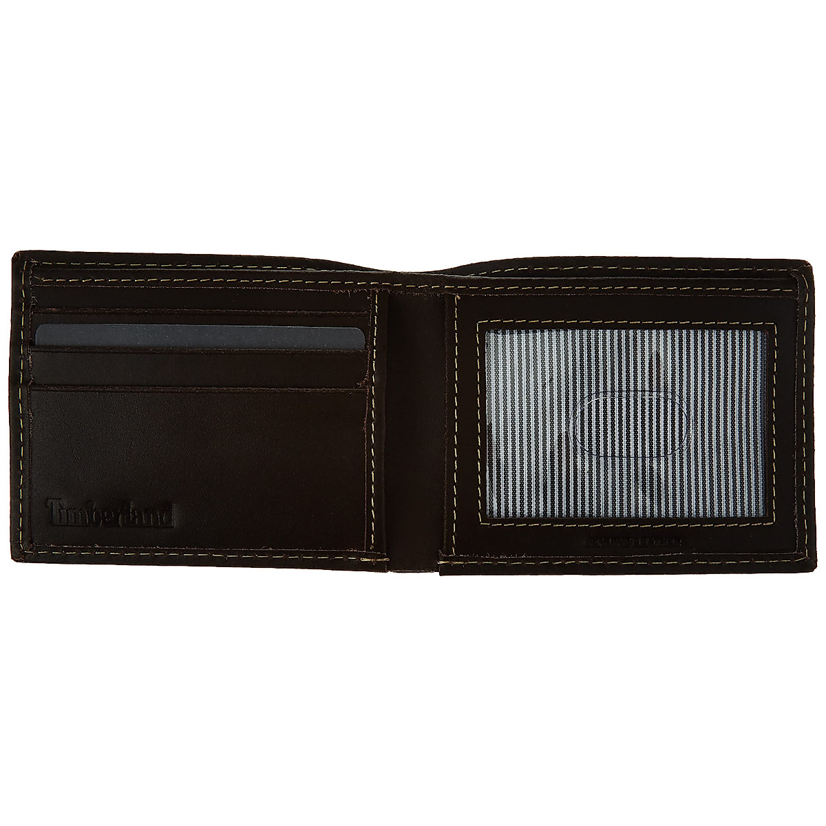 Timberland mens Sportz Quad Leather Passcase Wallet , Dark Brown, One Size