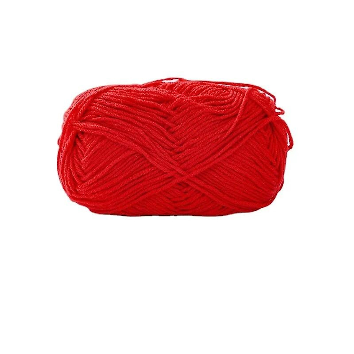 Cute Baby Wool 4 Strands Milk Cotton Four Strand Combed Cotton Baby Hand Knitting Medium Thick Yarn Ball DIY Material Bag (Color : 25 Bud Green)