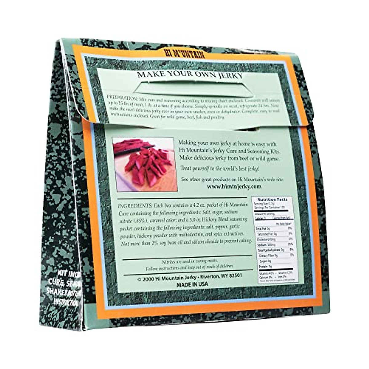 Hi Mountain Jerky Seasoning and Cure Kit - HICKORY BLEND. Create Delicious & Flavorful Jerky at Home (1 Box)