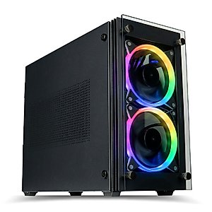 Empowered PC Stratos Mini Gaming Desktop - Intel ARC A750, Intel 12-Core i7-12700KF Processor, 32GB DDR5 RAM, 1TB NVMe SSD, WiFi, Windows 11H - Tiny Liquid Cooled Gamer RGB Computer
