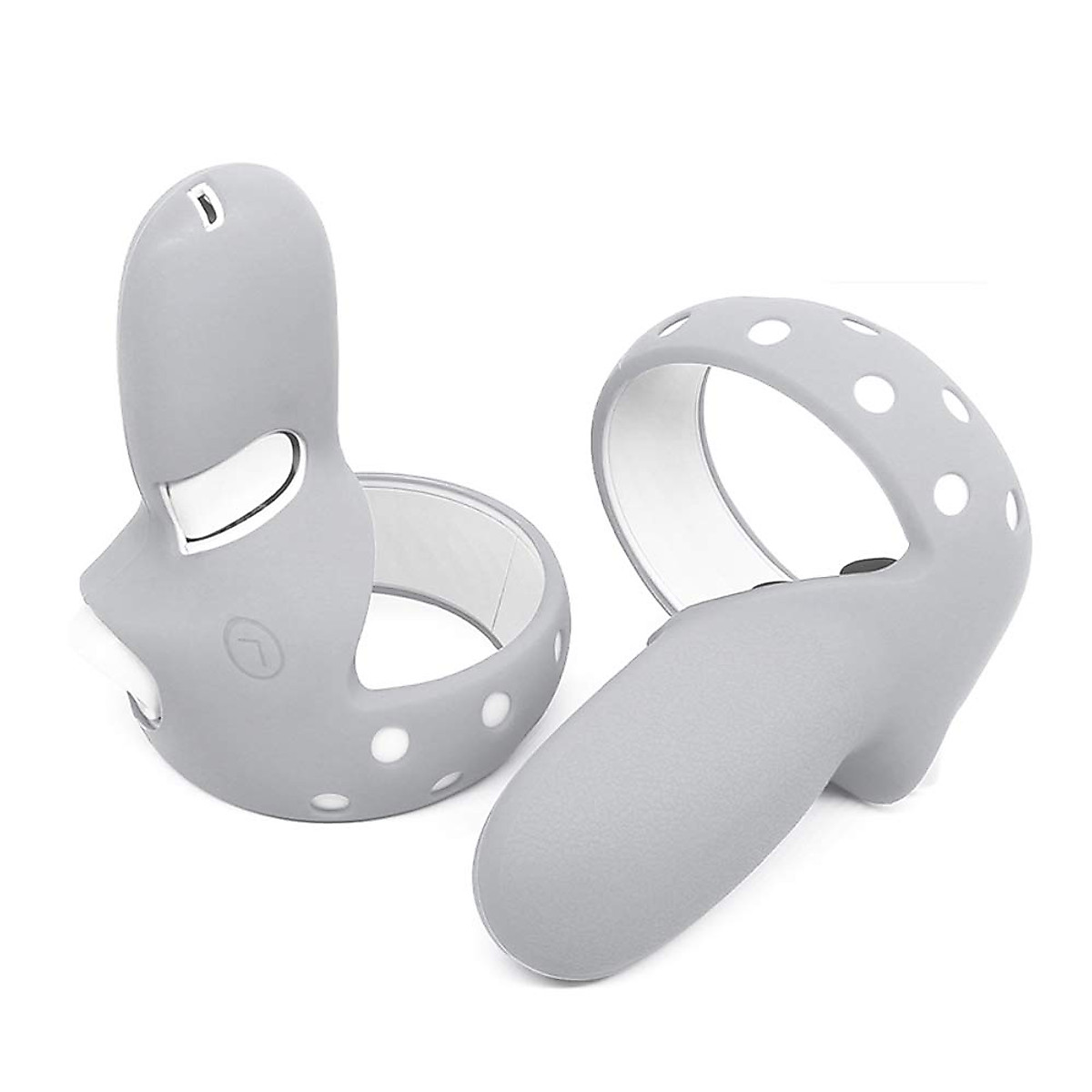 Professional Grip Cover for Oculus Quest 2 Touch Controller Grip Accessories, Anti-Collision Silicone Handle Protective Sleeve - 1 Pair (Grey)