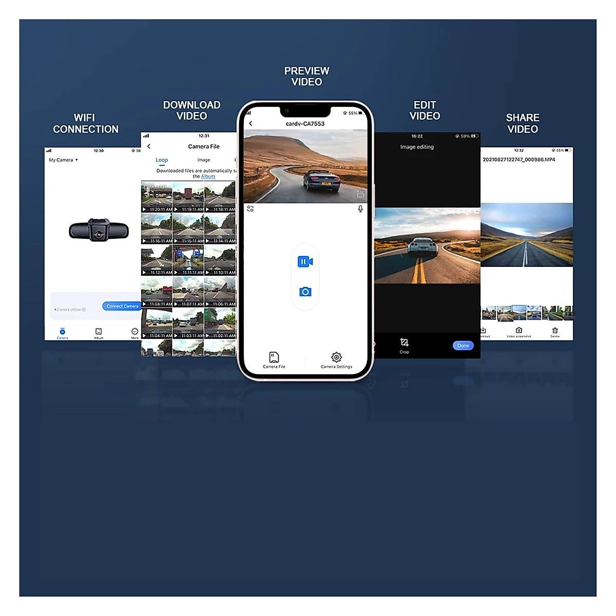 Fitcamx Car DVR Dashcam 4K Dash Cam Compatible with Mercedes Benz G Class G550 G400d 350d G63 2019 to 2023,G550 G500 G350d G63 2013 to 2018 (Color : G Class 2019 to 2023, Size : 4K Front Cam 64GB)