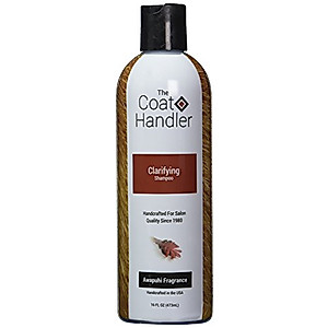 The Coat Handler Clarifying Dog Shampoo, 16 oz - Natural Ingredients, Brightening, Removes Stains and Dirt, Brightens All Coat Colors, Professional Grade Grooming Shampoo, Bulk Concentrated