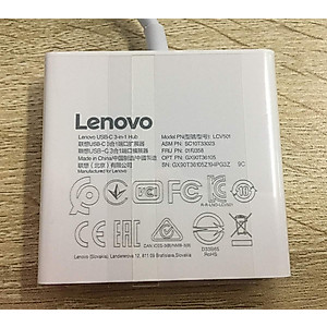 USB-C 3-in-1 Travel Hub, 4K HDMI, VGA, USB 3.0, Plug and Play, Only 0.08 lbs, GX90T33021, White