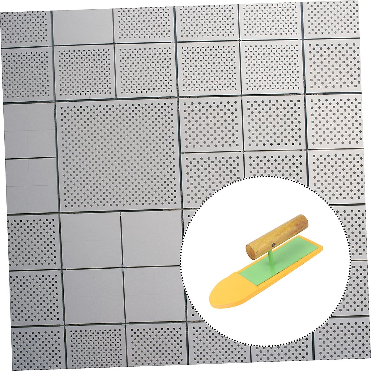 jojofuny Trowel Tiles Cleaner Caulk Scraper Handle Scraper Bricklayer Construction Tool Gap Scraper Caulking Scraper