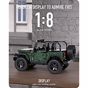 Nifeliz Off-Road Pickup Wrange, 1:8 MOC Technique Building Set, Engineering Model Car Toy for Adults (2,096 Pieces)