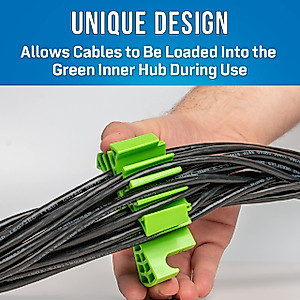 Jonard Tools CCB-34 Cable Comb Organizing Tool, Wire Comb, Cable Dresser, Bundler, Organizing Tool, Ethernet Comb, Network Cable, Data Cable Comb, Cable Dresser, Cat6A, Cat7, Blue/Green