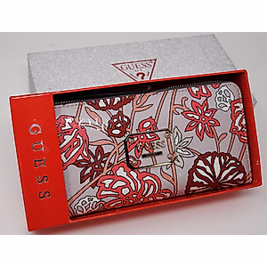 GUESS Boxed Ophelia Large Zip Around Wallet (Rose Multi)