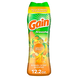 Gain Fireworks In-Wash Scent Booster, Island Fresh, 12.2 oz