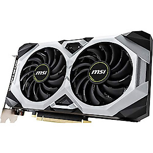 MSI Gaming GeForce RTX 2060 6GB GDRR6 192-bit HDMI/DP 1710 MHz Boost Clock Ray Tracing Turing Architecture VR Ready Graphics Card (RTX 2060 Ventus GP OC)