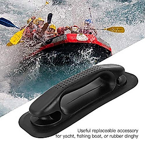Demeras Boat Grab Handle Soft Anti to Skid PVC Grab for Inflatable Rubber Kayak Marine Boat Accessory Black