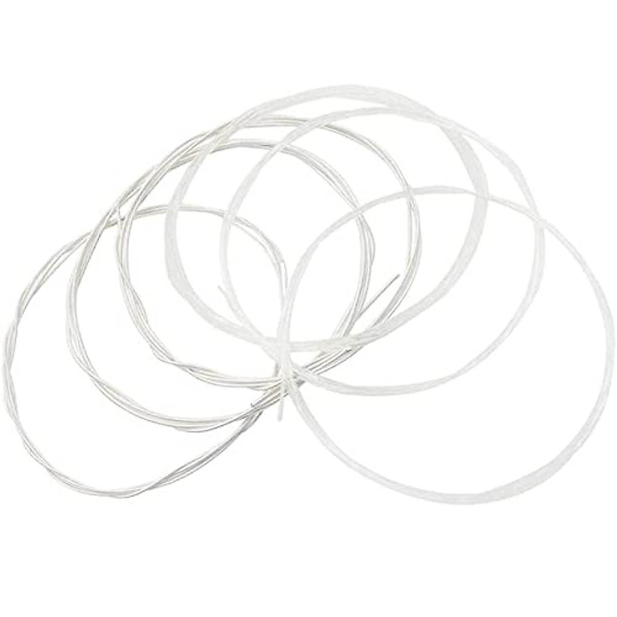 TUOREN 5 Sets of 6 String Guitar Strings Replacement Nylon String for Classical Guitar (3 Clear Nylon and 3 Nylon Core Alloy Winding)