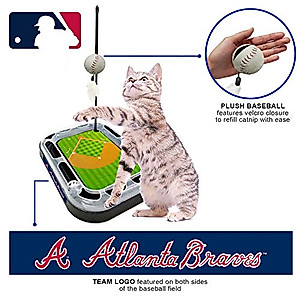 Pets First Atlanta Braves Baseball Cat Scratcher Toy