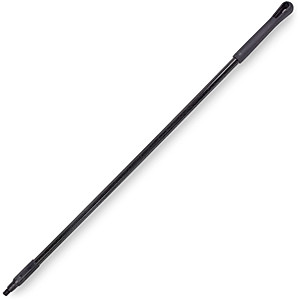 SPARTA 41225EC03 Fiberglass Broom Handle, Mop Handle, Replacement Handle With Acme Threaded Tip For Commercial Cleaning, 48 Inches, Black, (Pack of 12)